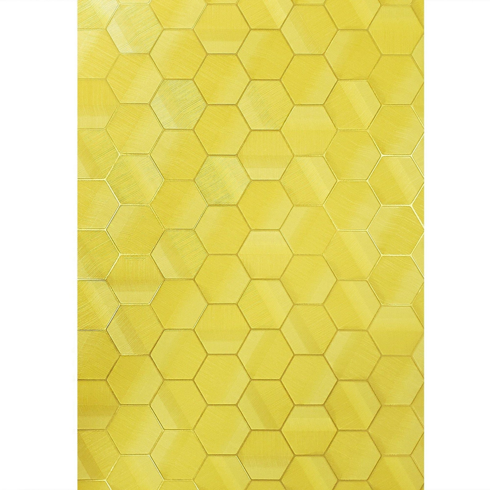 Yellow Bumblebee Hexagon Pattern Thick Faux Grasscloth Texture ...