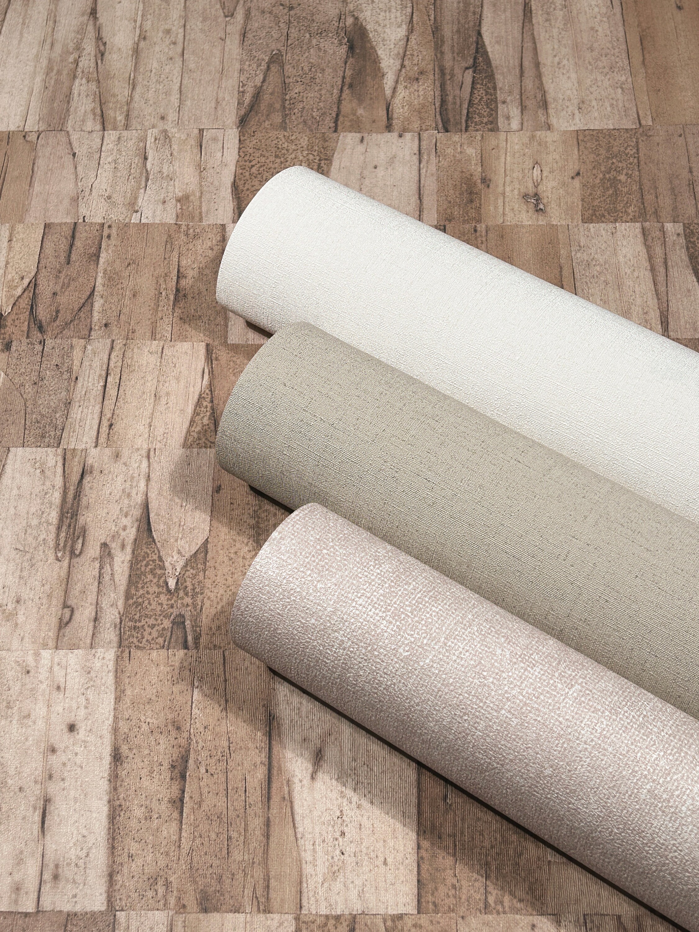 Distressed Wood Wallpaper Modern Rustic Vintage Effect 3D Textured ...