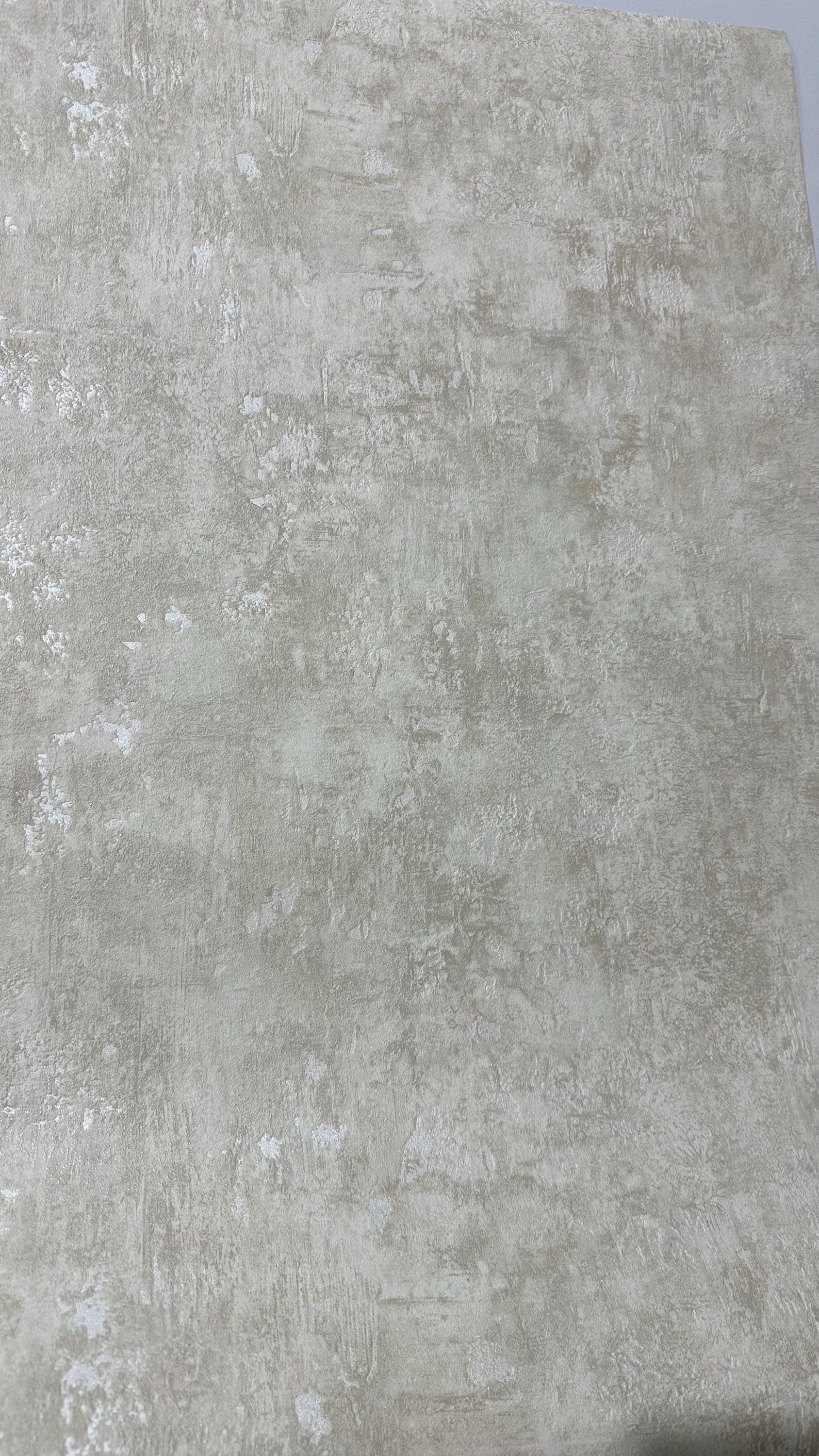 Neutral Ivory Textured Wallpaper With Subtle Plaster Effect, Modern ...