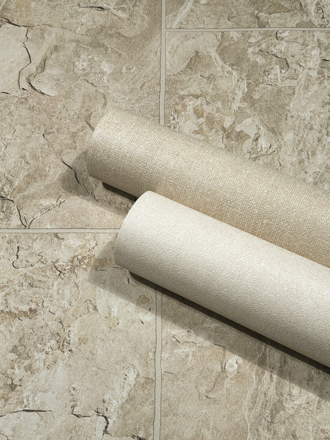 Travertine Wallpaper Distressed Marble Stone Slab Effect 3D Textured ...