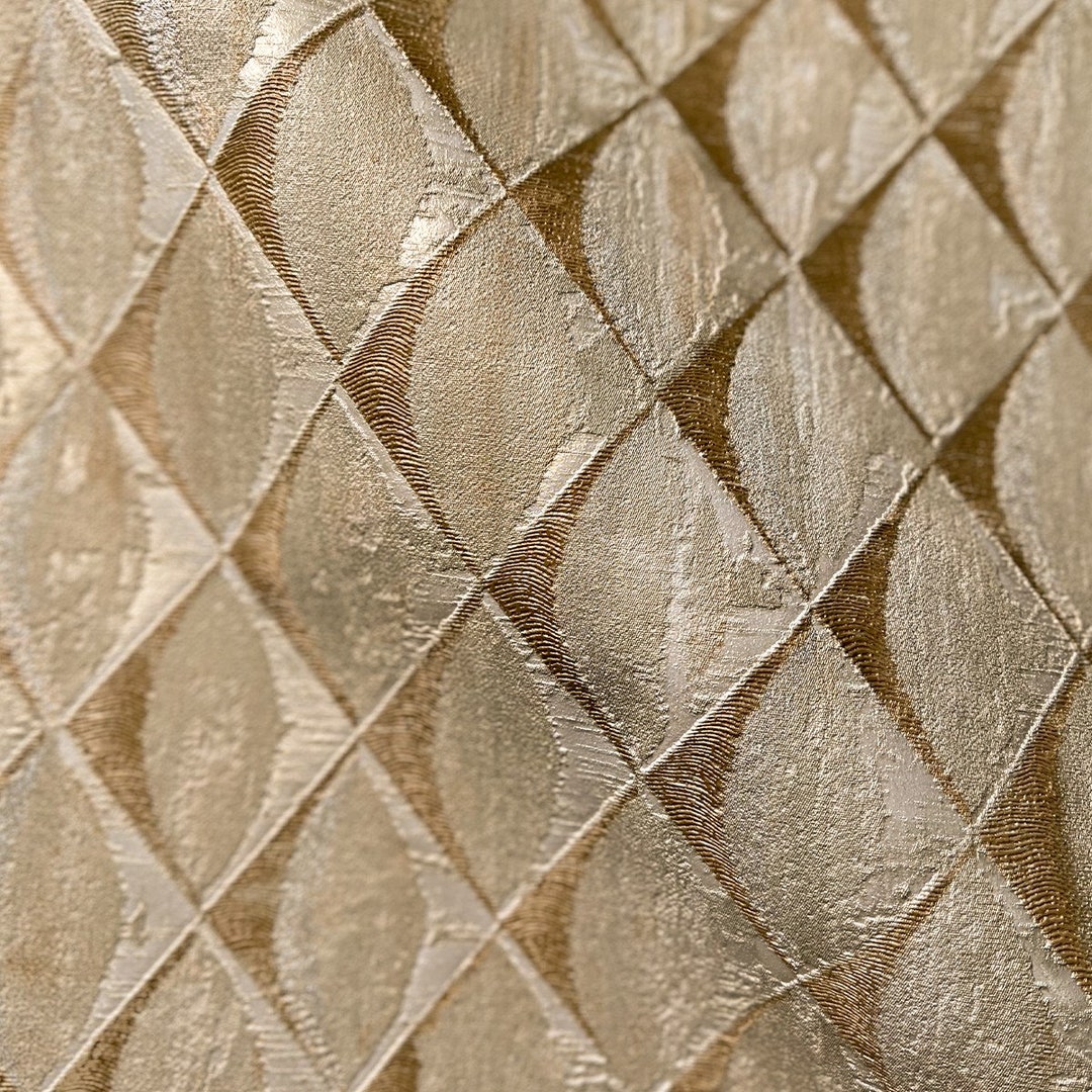 3D Gold Diamond Textured Metallic Wallpaper Perfect for Adding Accent ...
