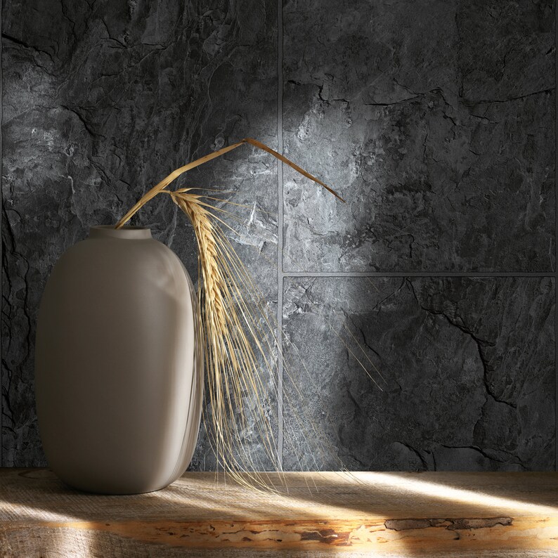 Travertine Wallpaper Distressed Marble Stone Slab Effect 3D Textured ...