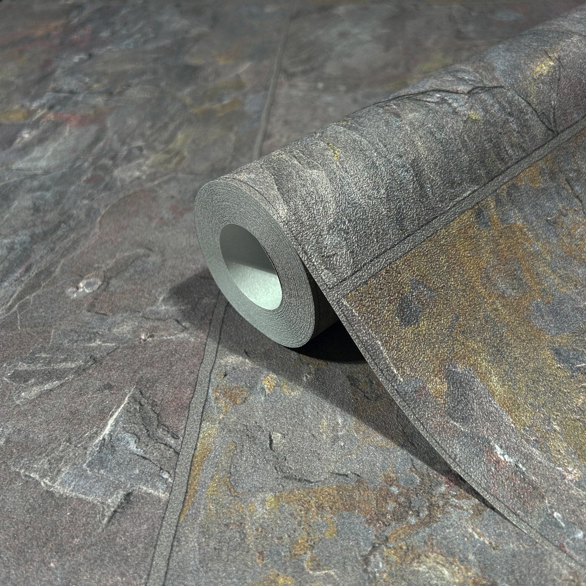 Travertine Wallpaper Distressed Marble Stone Slab Effect 3D Textured ...