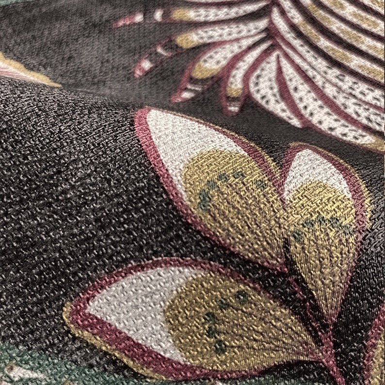Jacobean Wallpaper Tropical Botanical 3D Textured Wallpaper Brown - Etsy
