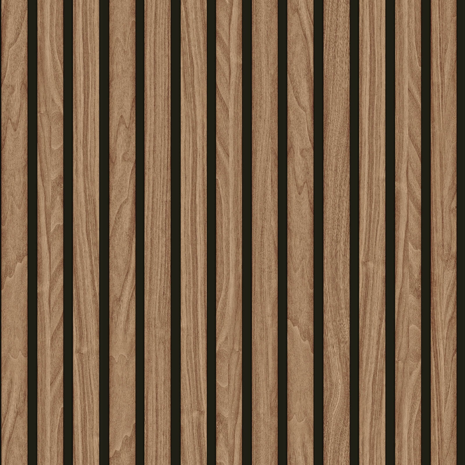 Vinyl Oak Wooden Slat Plank Faux Wood Look Textured Modern 3D Wallpaper ...