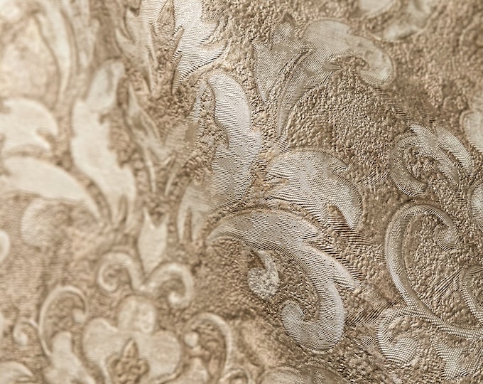 Luxury Damask Blue Bronze Wallpaper, 3D Textured Victorian Wallpaper ...