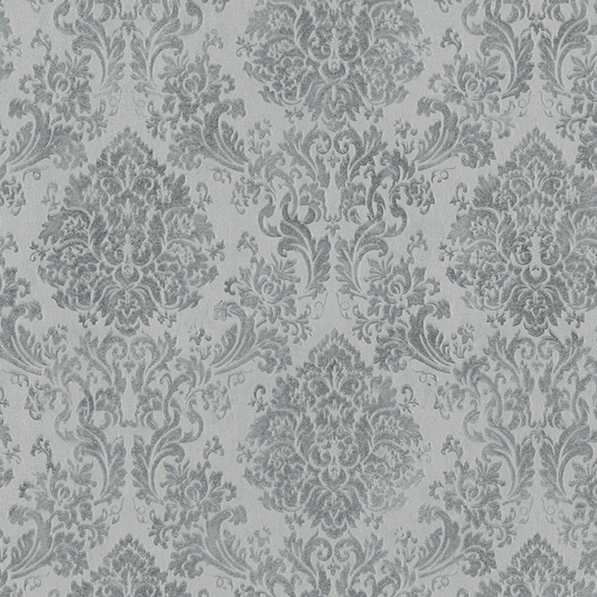 Damask Vinyl Wallpaper Silver Metallic 3D Embossed Wallcovering - Etsy