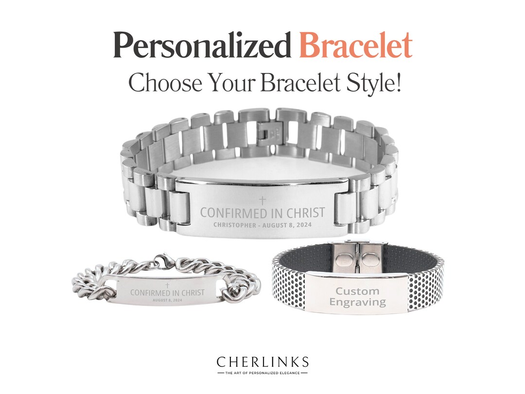 Personalized Confirmation Gift Confirmed in Christ Bracelet - Custom ...