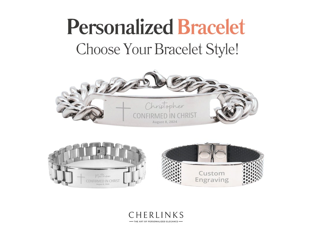 Personalized Confirmation Gift Confirmed in Christ Bracelet - Custom ...