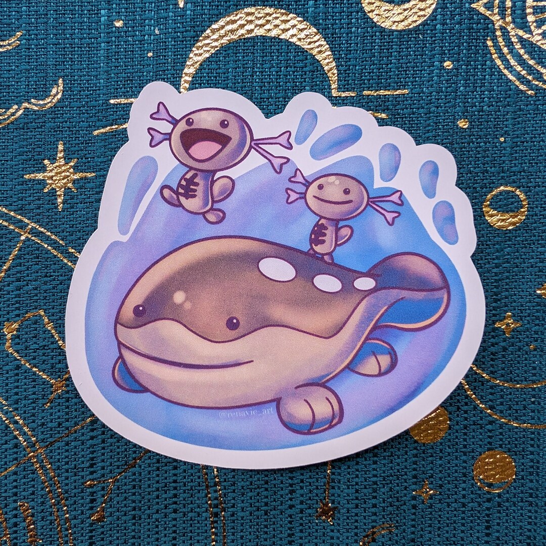 Wooper Clodsire Axolotl Vinyl Sticker - Etsy
