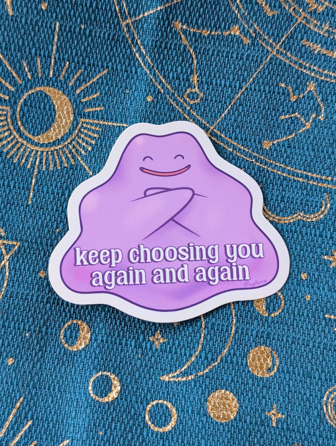 Ditto Affirmation 3inch Sticker - Keep Choosing You Again and Again ...