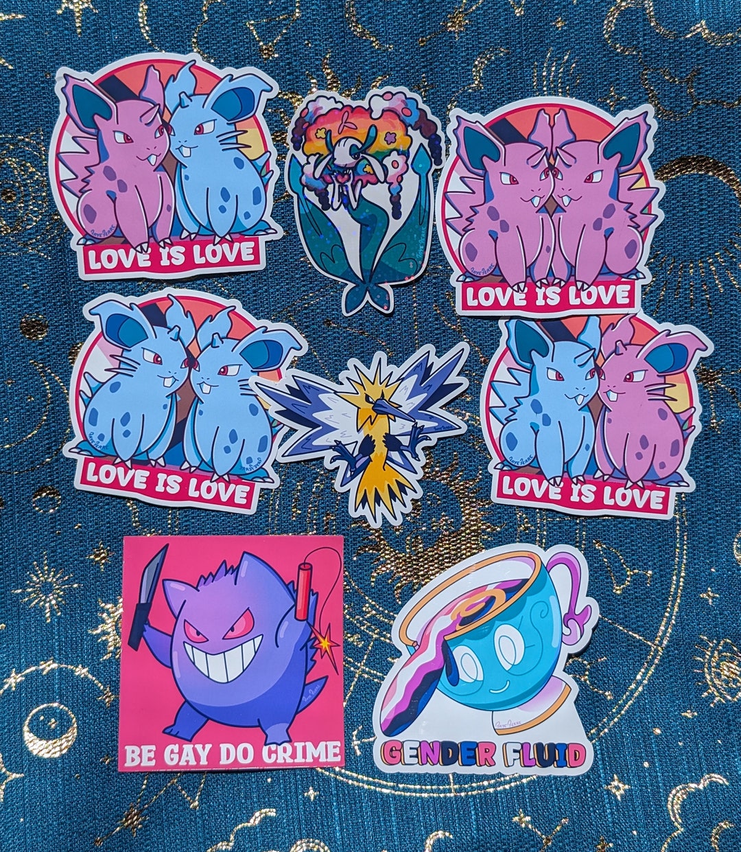 Pokemon Pride Month Sticker Bundle - Etsy