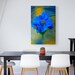 Blue Poppy Art Print: Botanical Flower Wall Decor, - Etsy