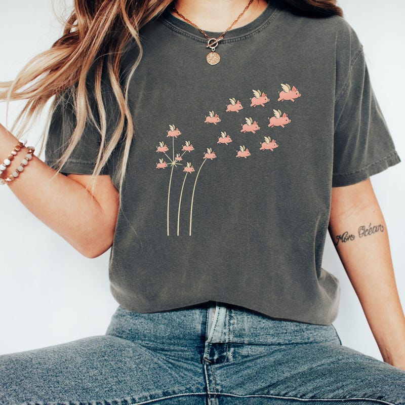 Flying Pig Tee Shirts - Etsy