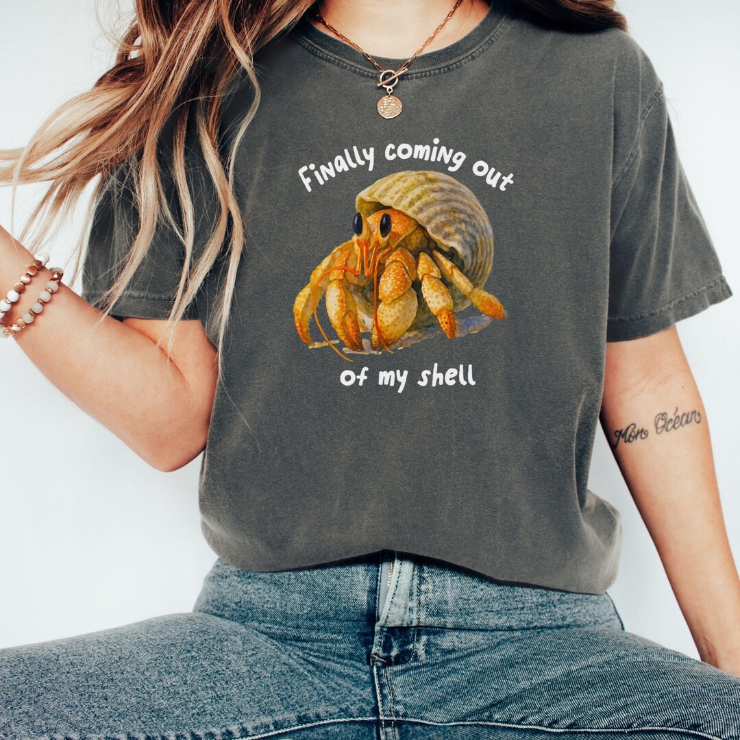 Funny Hermit Crab Shirt, Marine Biology T-shirt, Sea Life Lover Tee ...