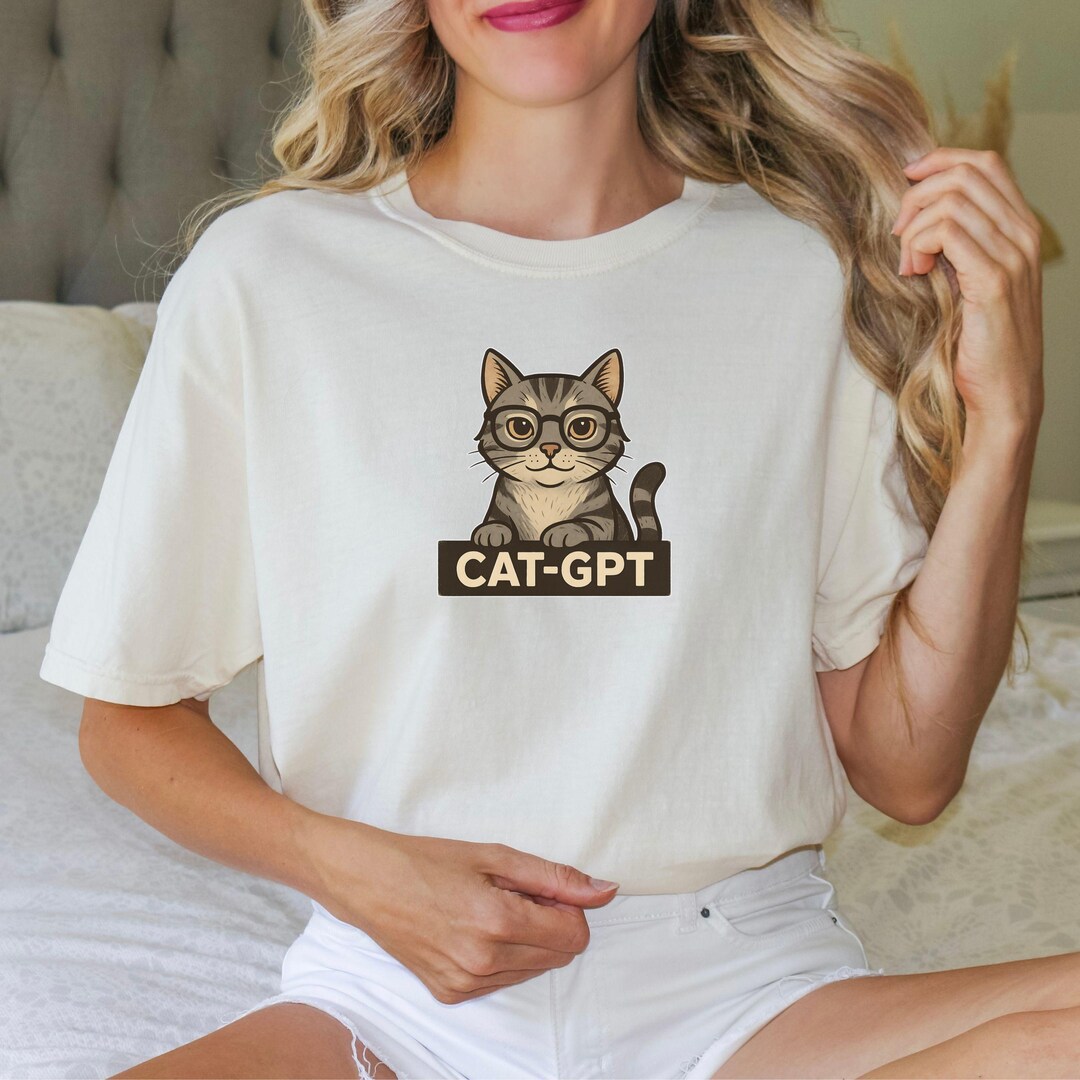 Funny Cat GPT Shirt Cat Mom Dad Comfort Colors T-shirt, Cat Lover Gift ...