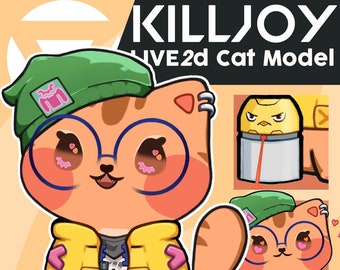 Valorant Wingman Live2d Vtuber Model/avatar Premade Ready to Use Cute - Etsy