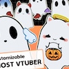 Customizable Ghost Vtuber - LIVE2D | Model/avatar | Premade | Ready to ...