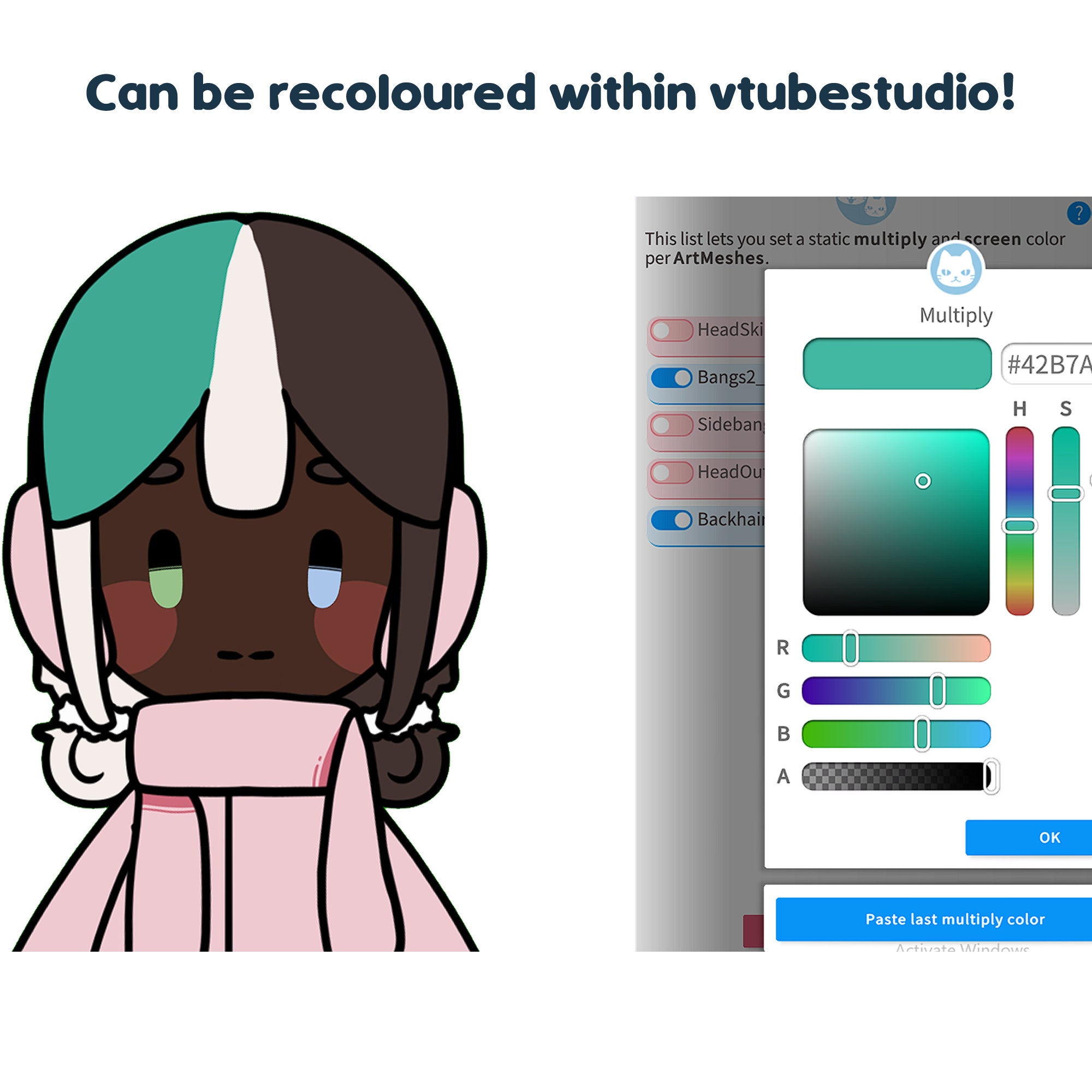 Customizable Winter Chibi Vtuber Avatar - Premade Live2d Model - Etsy