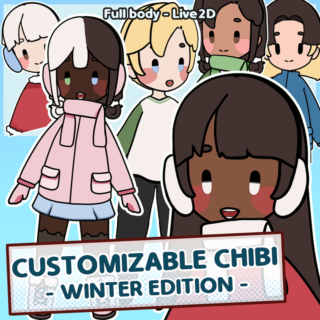 Customizable Winter Chibi Vtuber Avatar - Premade Live2d Model - Etsy