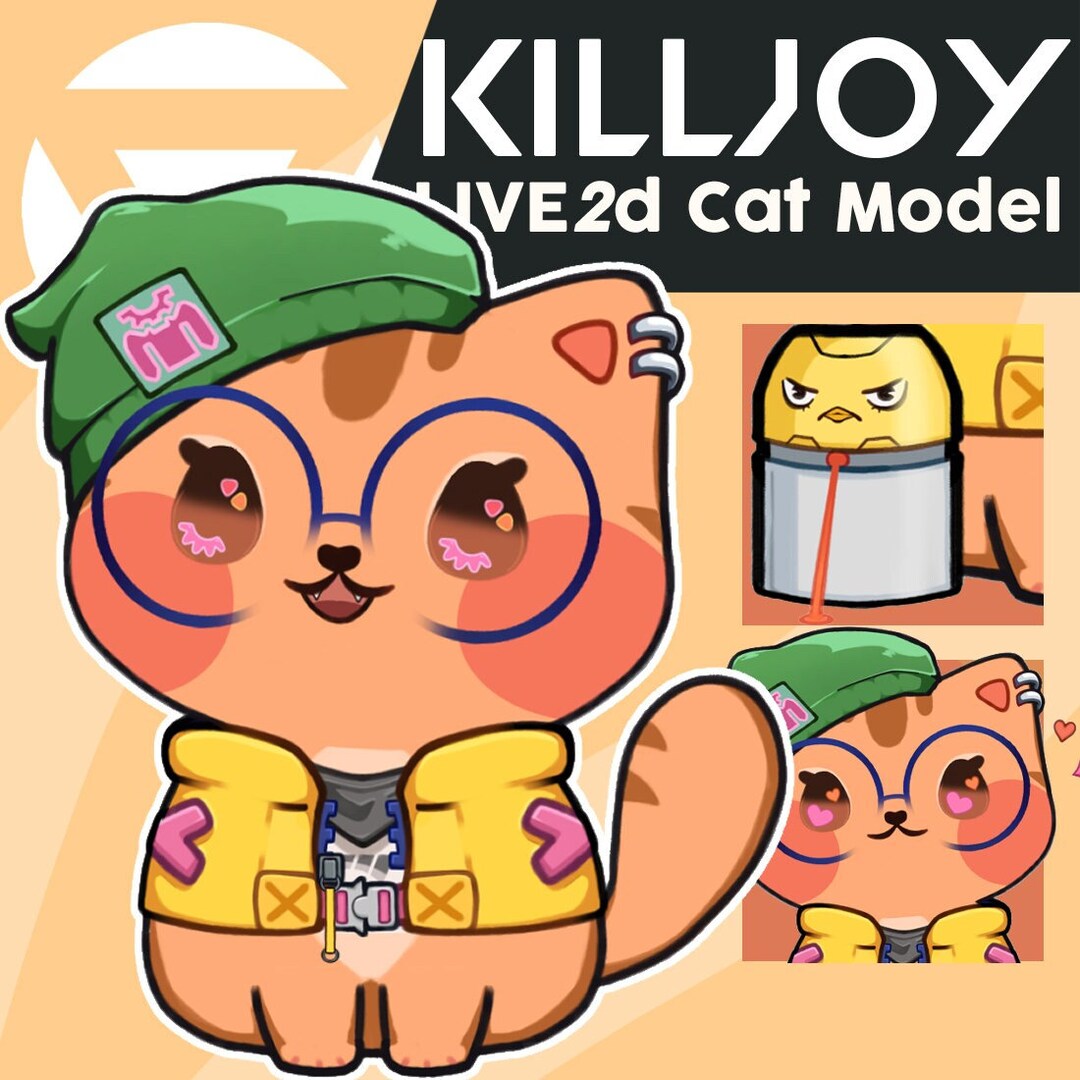 Valorant Killjoy Cat - LIVE2D Vtuber Model: Premade & Rigged - Etsy