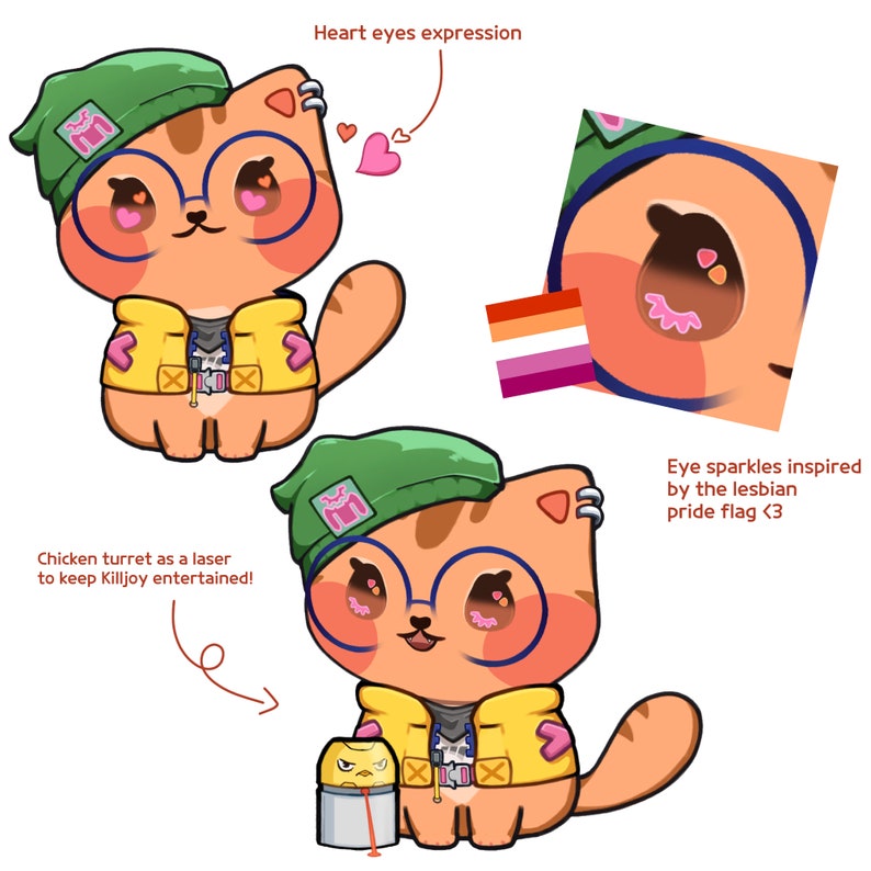 Valorant Killjoy Cat - LIVE2D Vtuber Model: Premade & Rigged - Etsy