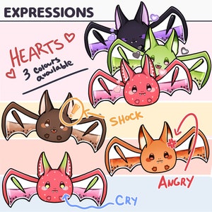 Customizable Boba Bat Vtuber Avatar: Premade LIVE2D Model - Etsy