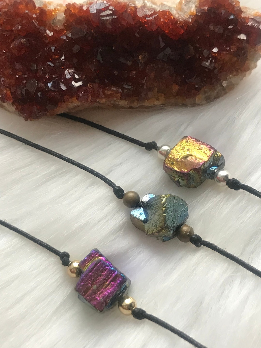 Titanium Aura Choker Necklace - Etsy