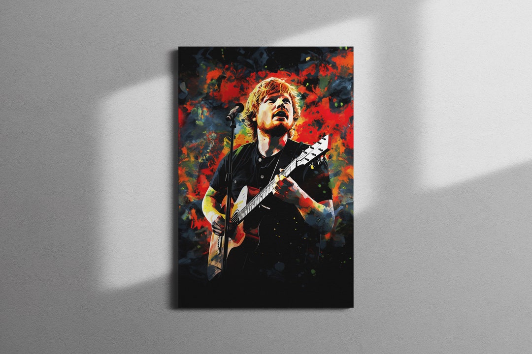 Ed Sheeran Canvas Print Wall Art Home Decor Print Home Wall Art Music ...
