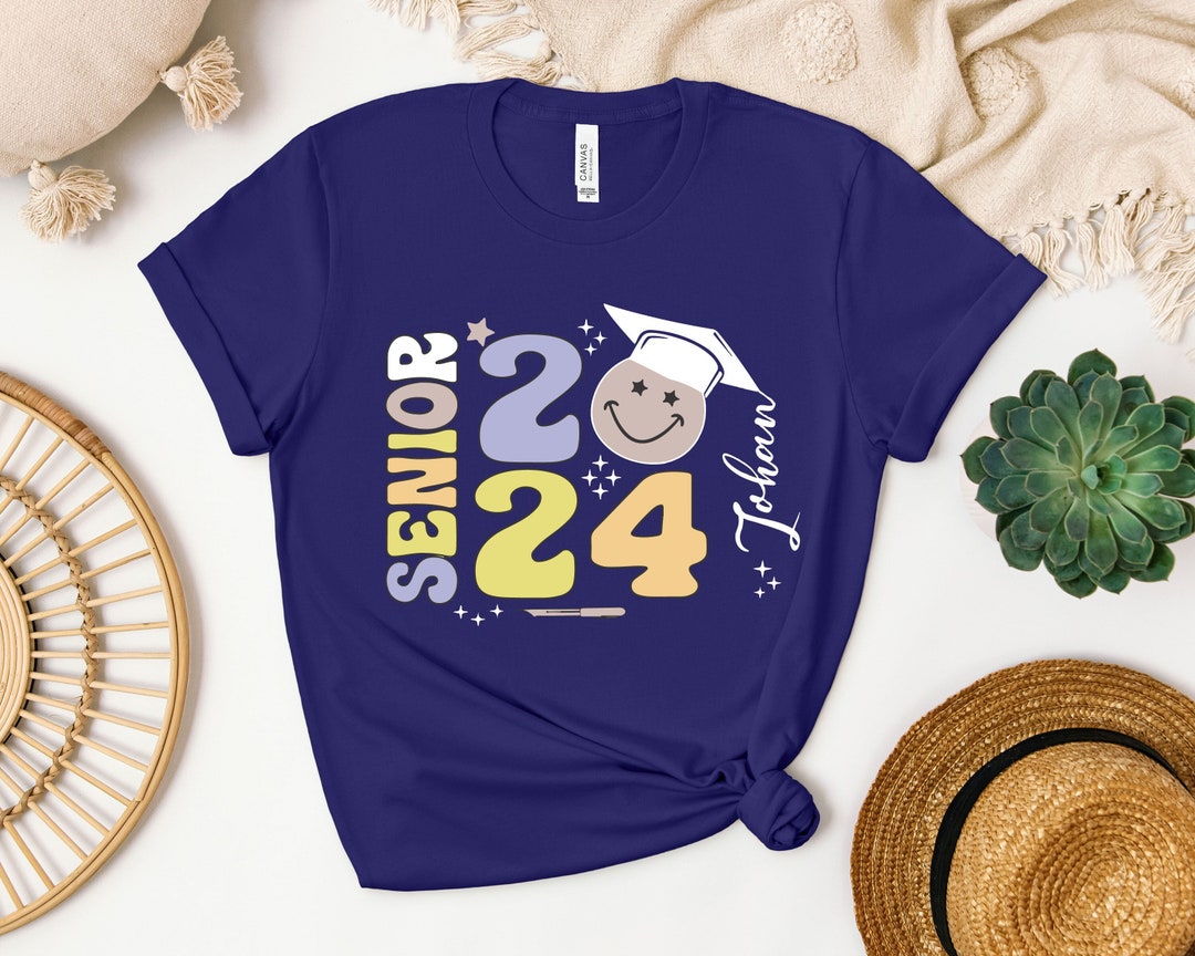 Custom Senior 2024 Graduation Shirt, Personalized Graduation T-shirt ...