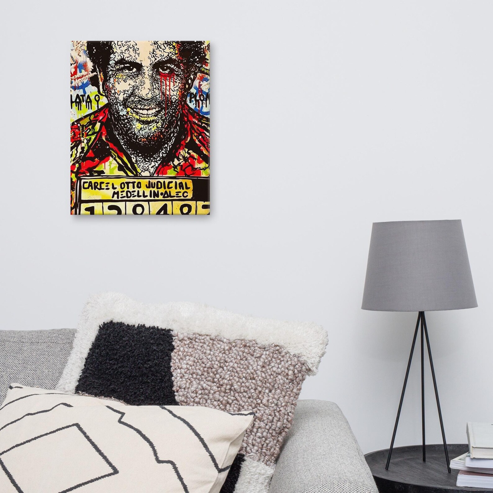 Pablo Escabor Mugshot, Alec Monopoly Poster, Print, Canvas, Graffiti ...