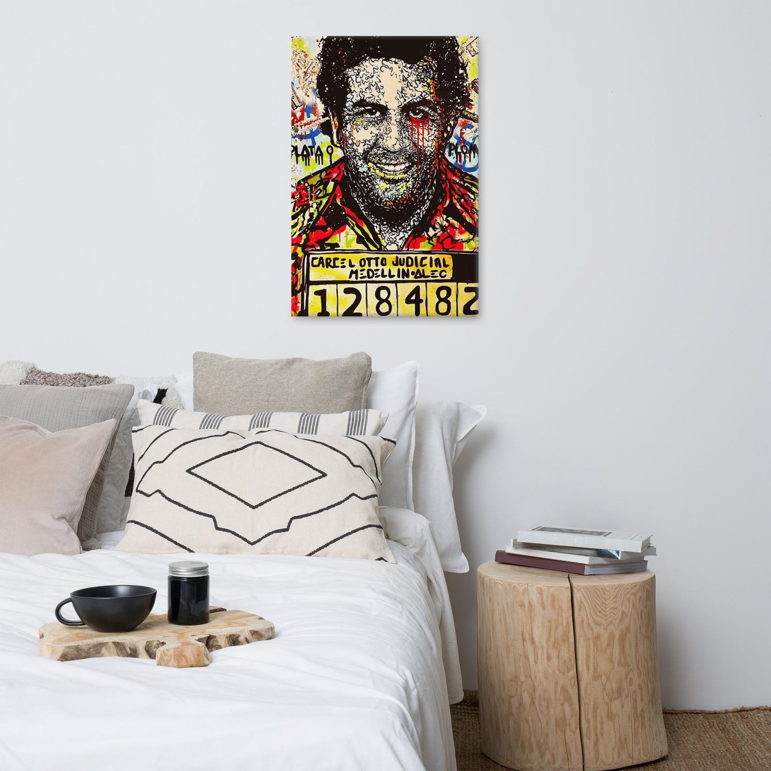 Pablo Escabor Mugshot, Alec Monopoly Poster, Print, Canvas, Graffiti ...