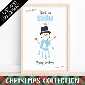 Snowman Handprint Art | Holiday DIY Kids Craft | Christmas Keepsake ...