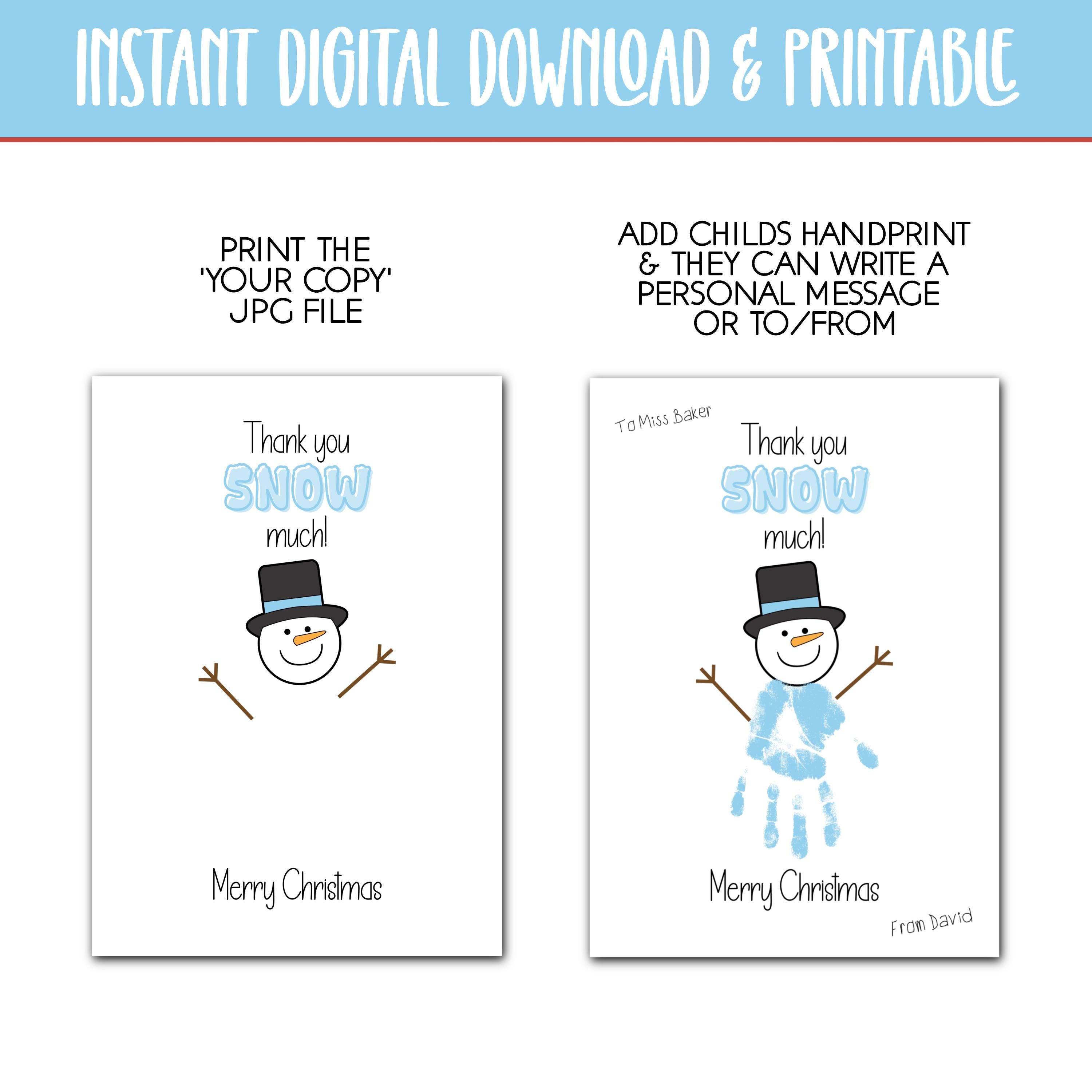 Snowman Handprint Art | Holiday DIY Kids Craft | Christmas Keepsake ...