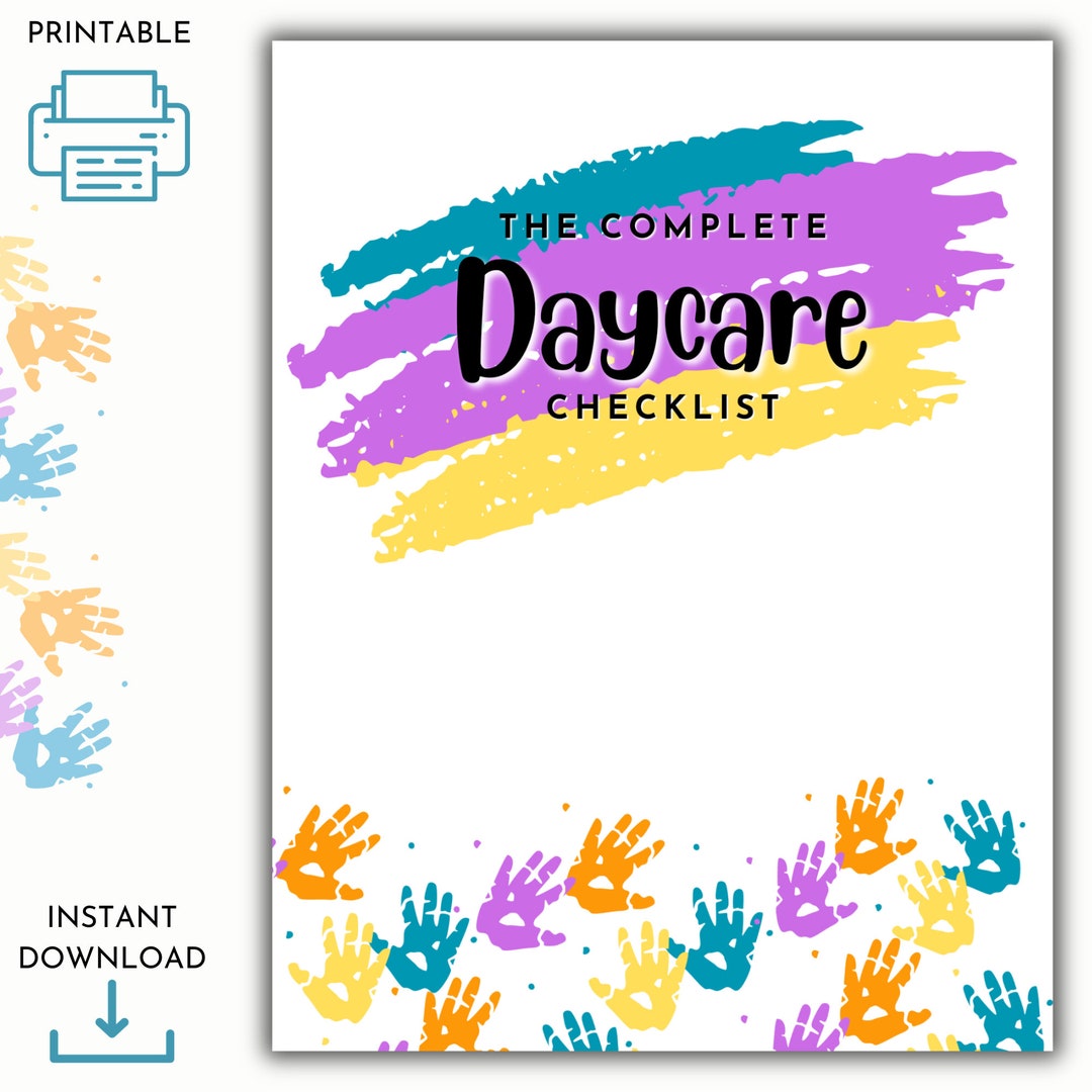 Daycare Checklist Daycare Routine Childcare Planning Childcare Essentials Daily Childcare ...