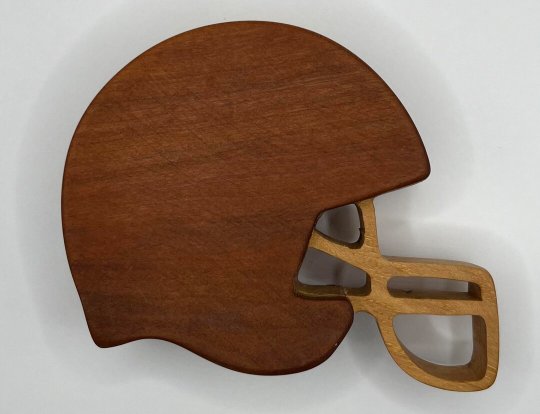 Wooden Football Helmet Baby Rattle - Etsy