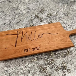 Personalized, Engraved Charcuterie Board, Custom Wooden Serving Board ...