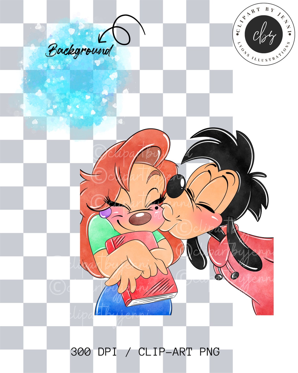 A Goofy Movie Clipart / Roxanne & Max Goofy Movie Clipart / Goofy Movie ...