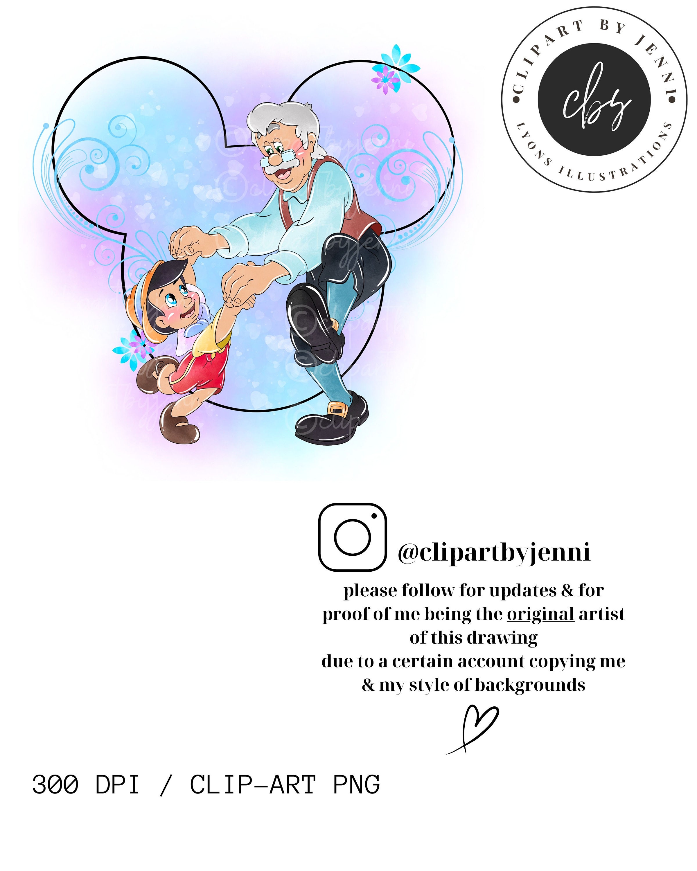 Watercolour Pinocchio Clipart Pinocchio Png Printable Digital