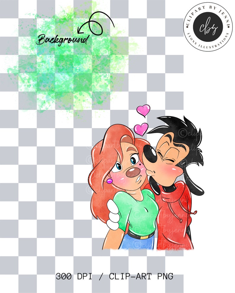 A Goofy Movie Clipart / Roxanne & Max Goofy Movie Clipart / Goofy Movie ...