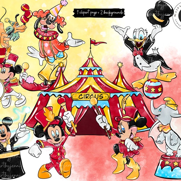 Mickey Mouse Circus - Etsy