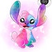 Watercolour Stitch Angel Clipart / Lilo & Stitch Clipart / Stitch ...