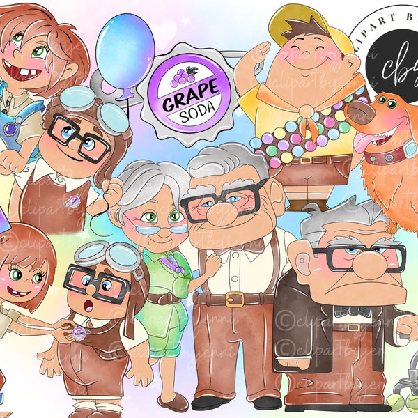 Up Movie Clipart - Etsy