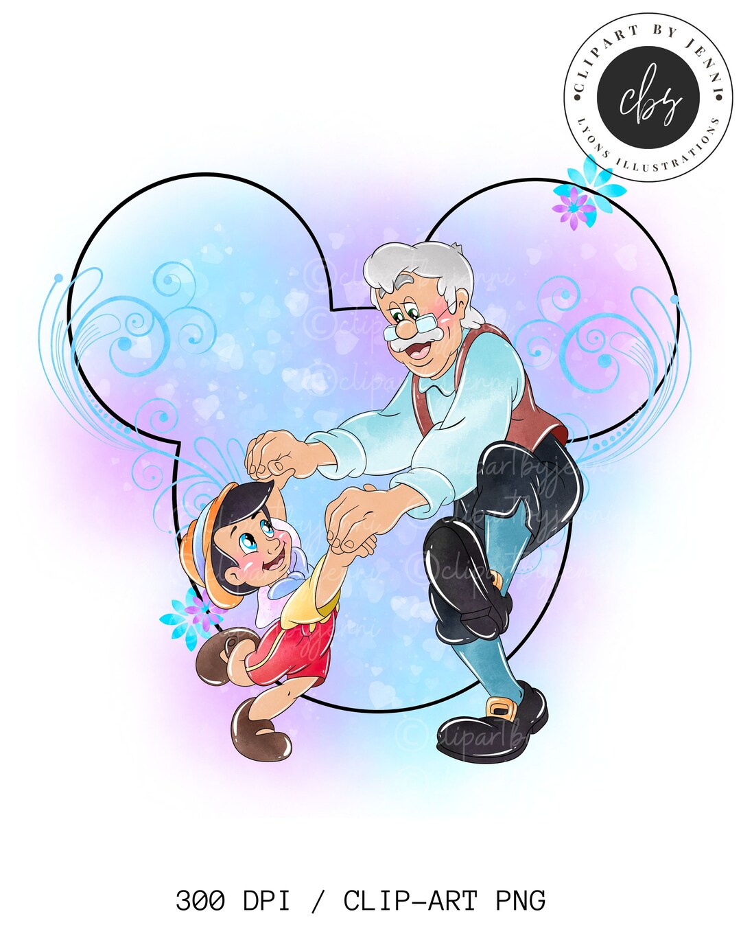 Watercolour Pinocchio Clipart Pinocchio Png Printable Digital