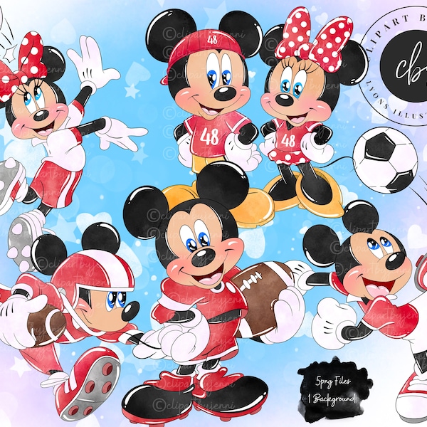 Mickey Football - Etsy