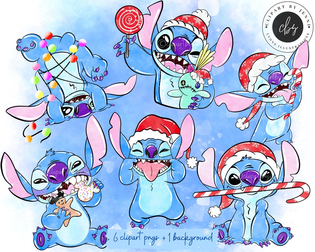 Stitch Watercolour Christmas Bundle Set / Christmas Stitch Printable ...