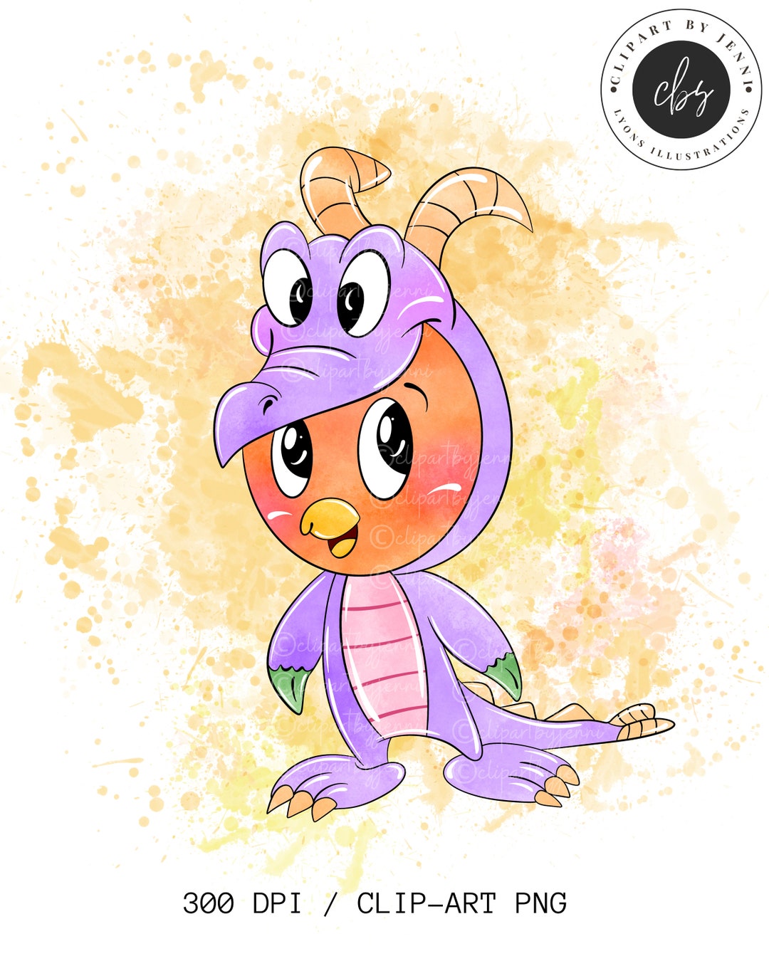 Watercolour Figment Orlando Orange Bird Clipart / Sunshine State Orange ...