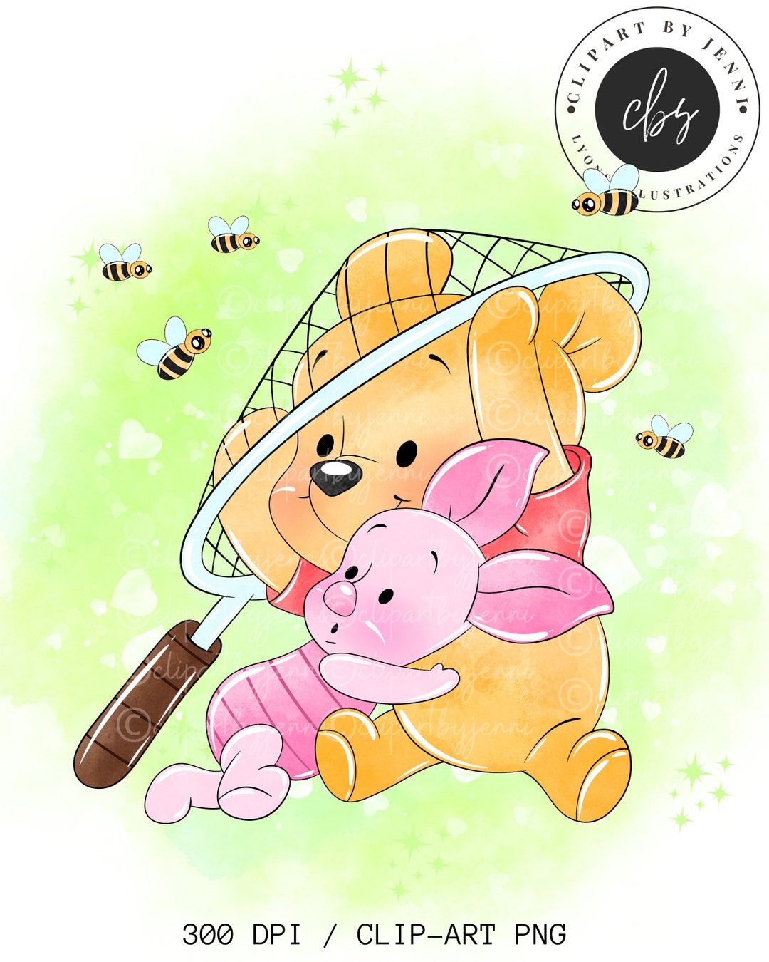 Acuarela Winnie The Pooh & Piglet Clipart / Piglet And Pooh Nursery PNG ...