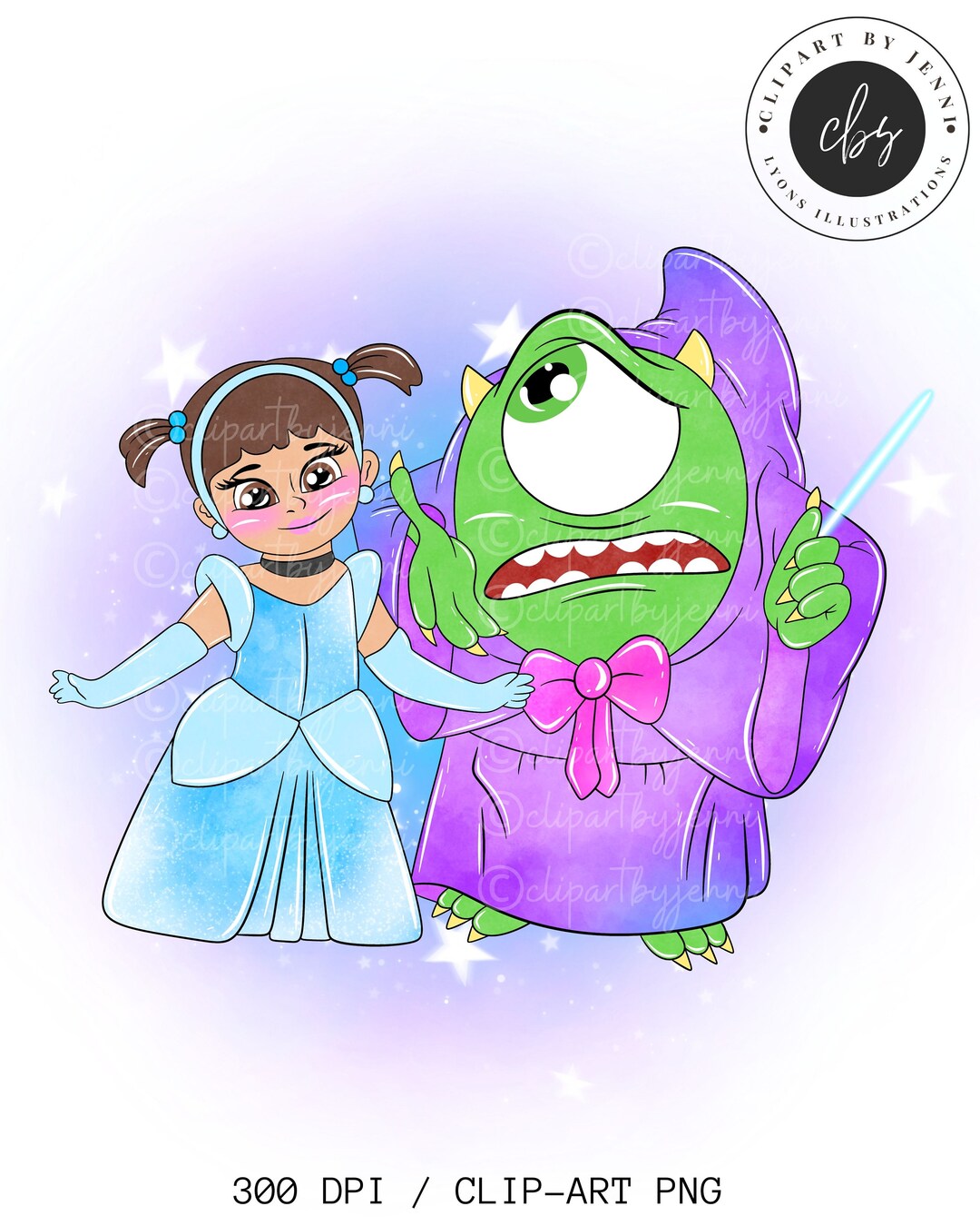 Watercolour Monsters Inc Boo Clipart / Boo Clipart / Monsters Inc Boo ...