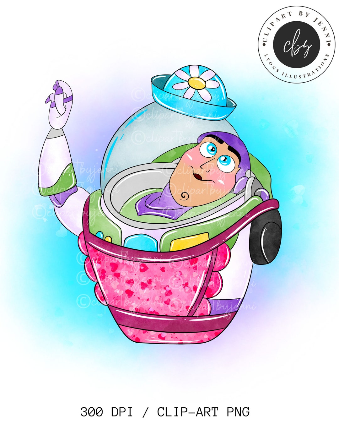 Watercolour Toy Story Buzz Clipart / Buzz Mrs Nesbit / Toy Story Buzz ...